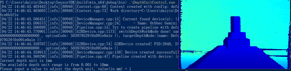 C++ Sample Depth Unit Control - ORBBEC - Leading Provider of Robotics ...